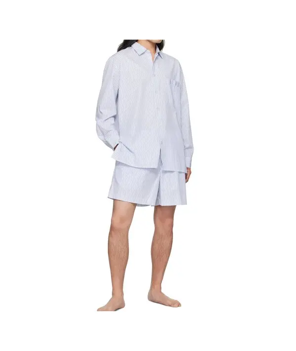 TEKLA Striped Pajamas - White
