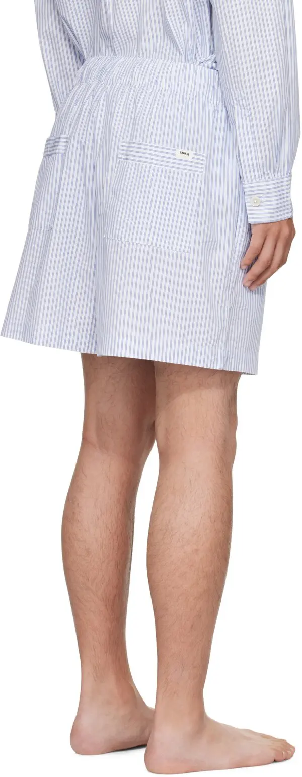 TEKLA Striped Pajamas - White