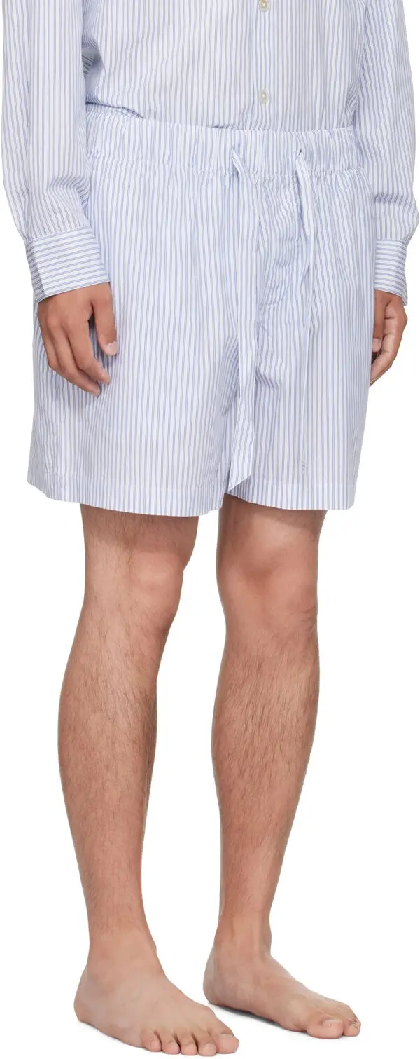 TEKLA Striped Pajamas - White