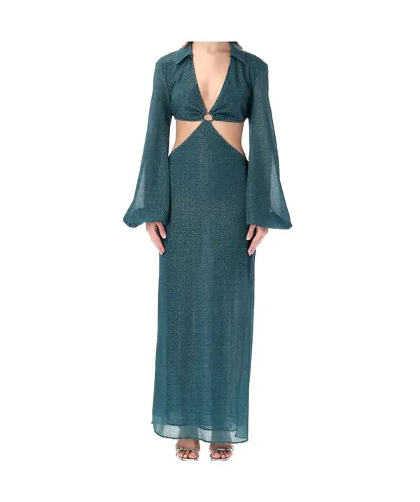 Oseree Long Sleeve Cut-out Maxi Dress