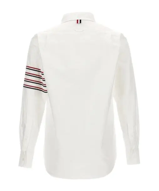 Thom Browne 4-bar Stripe Detailed Buttoned Shirt