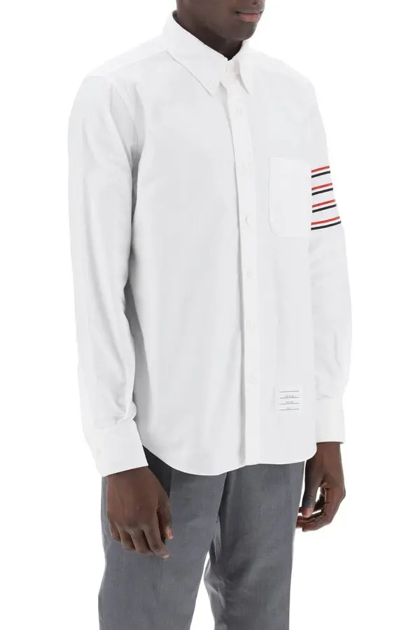 Thom Browne 4-bar Stripe Detailed Buttoned Shirt