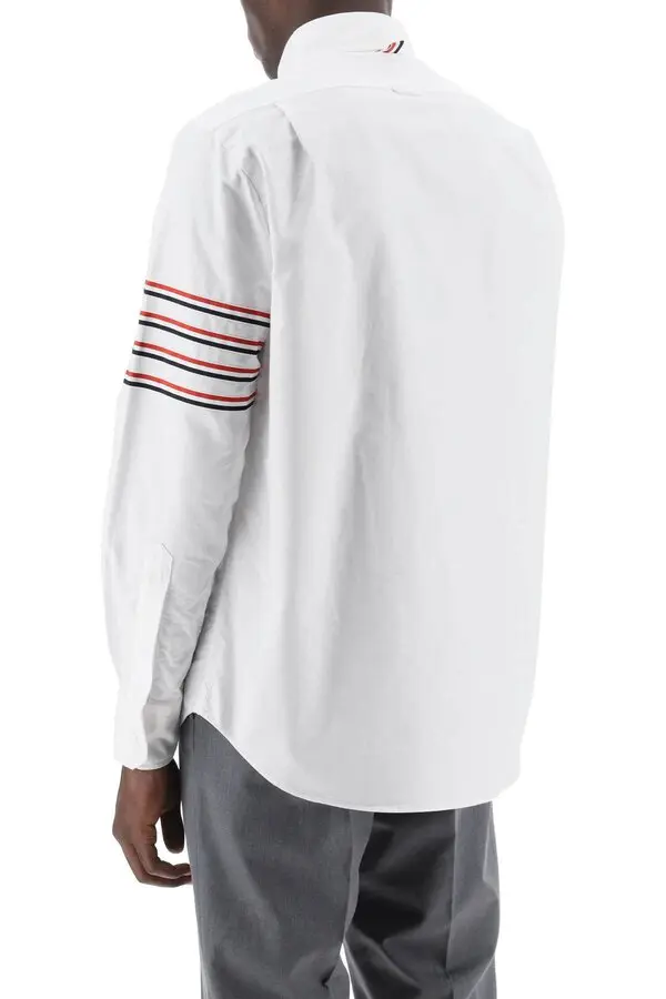 Thom Browne 4-bar Stripe Detailed Buttoned Shirt