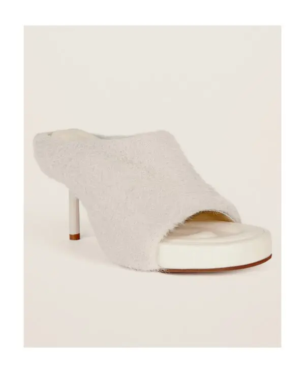 Jacquemus 100mm Knitted Square-toe Mules