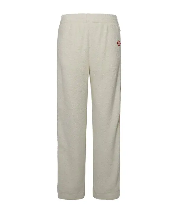Casablanca Logo-patch Straight Leg Fleece Track Pants - Gray