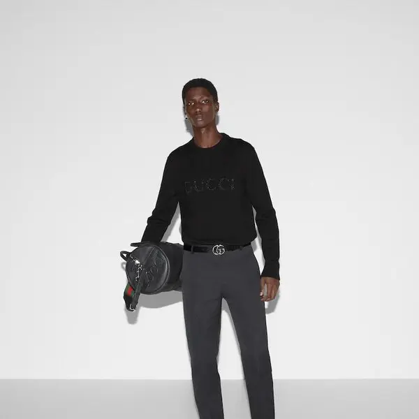 Gucci Gg Sequined Round Neck Jumper