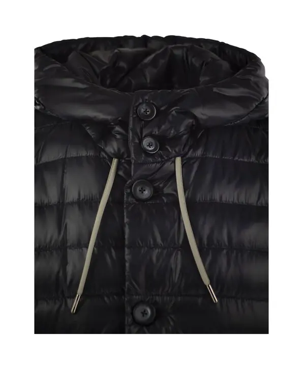 Herno Sleeveless Hooded Down Jacket