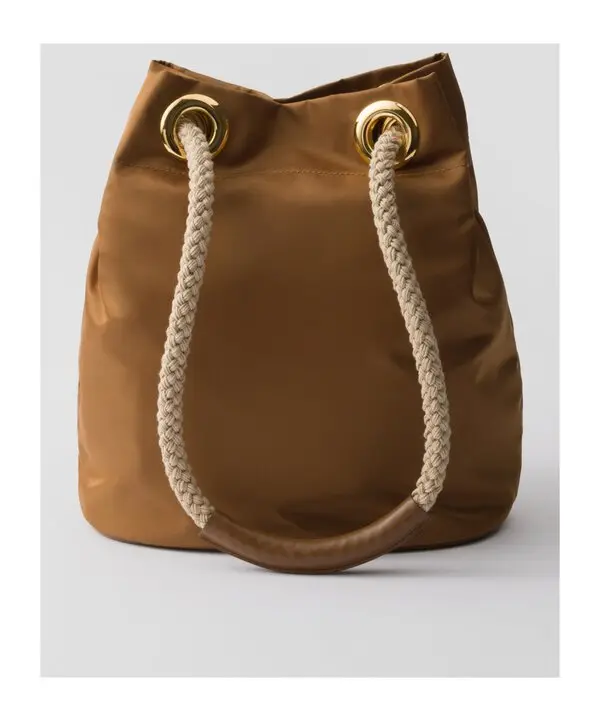 Prada Re-nylon Small Bucket Bag - Brandy