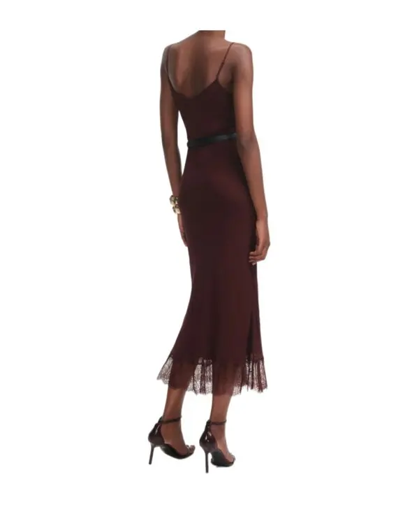 SELF-PORTRAIT Lace-embellished Slip Dress