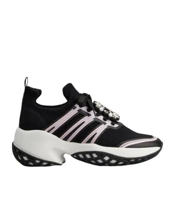 ROGER VIVIER Embellished Paneled Sneakers