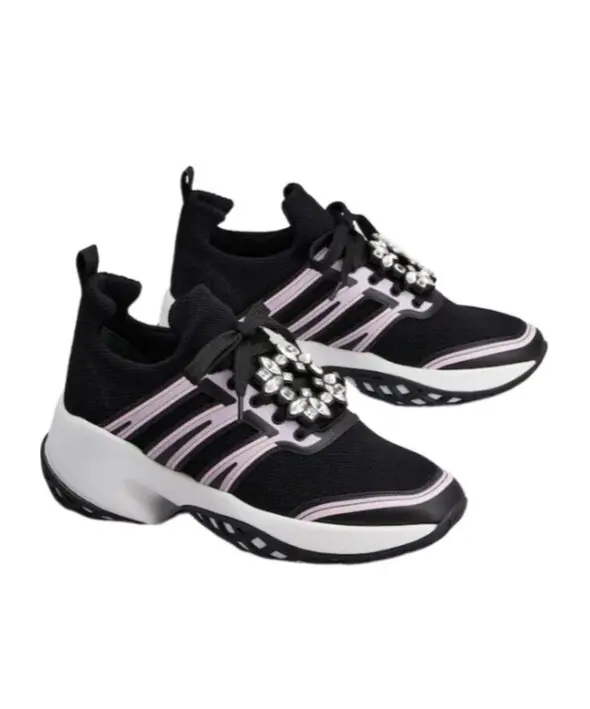 ROGER VIVIER Embellished Paneled Sneakers