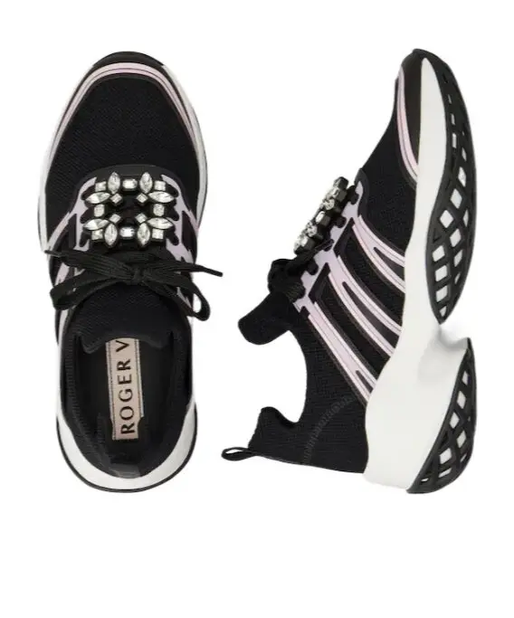 ROGER VIVIER Embellished Paneled Sneakers