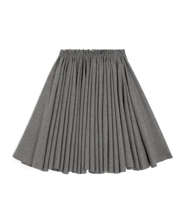 AMI Paris Elastic Waist Midi Corolla Skirt