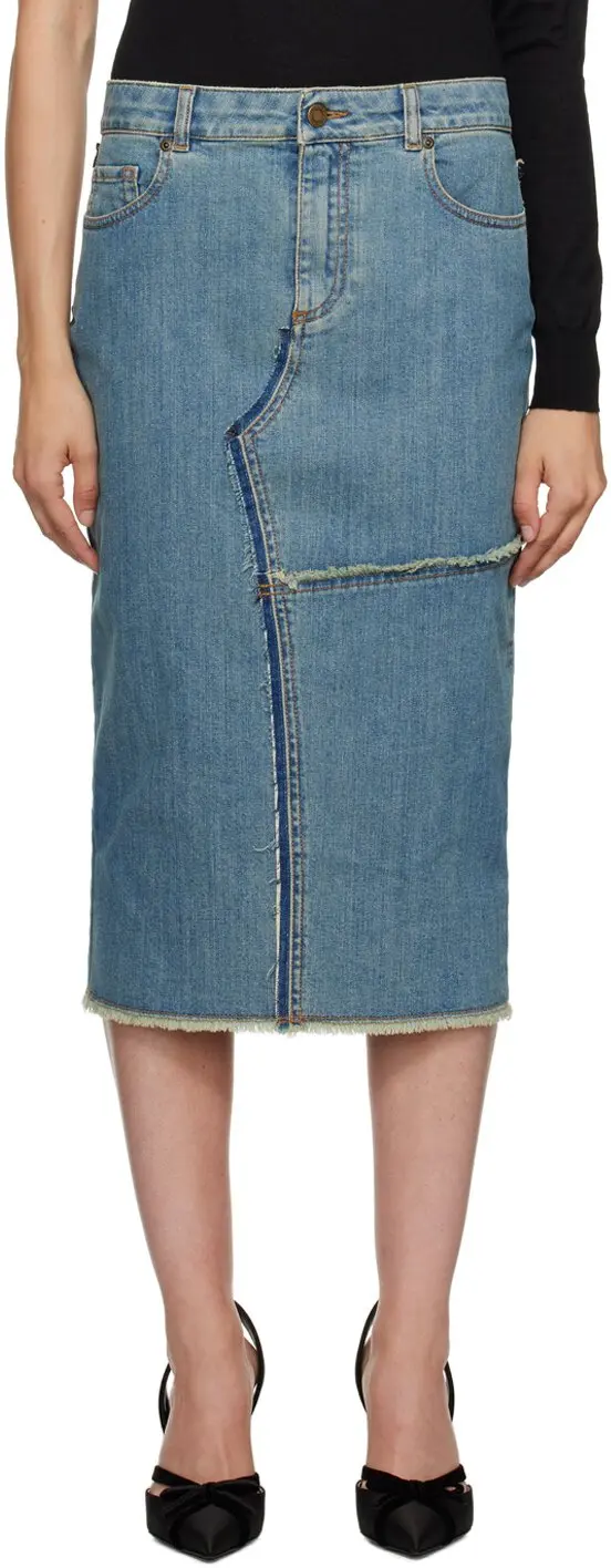 TOM FORD Denim Midi Skirt