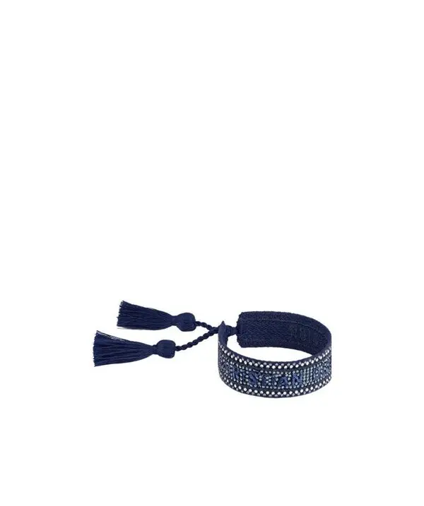 Dior J'adior" Logo Embellished Bracelet With Tassels - Blue