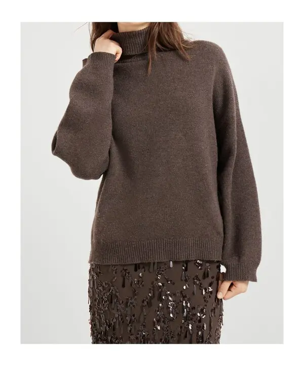 Brunello Cucinelli Long Sleeve Turtleneck Sweater