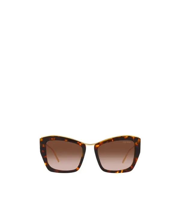 Miu Miu Cat Eye Frame Sunglasses With Logo Detail