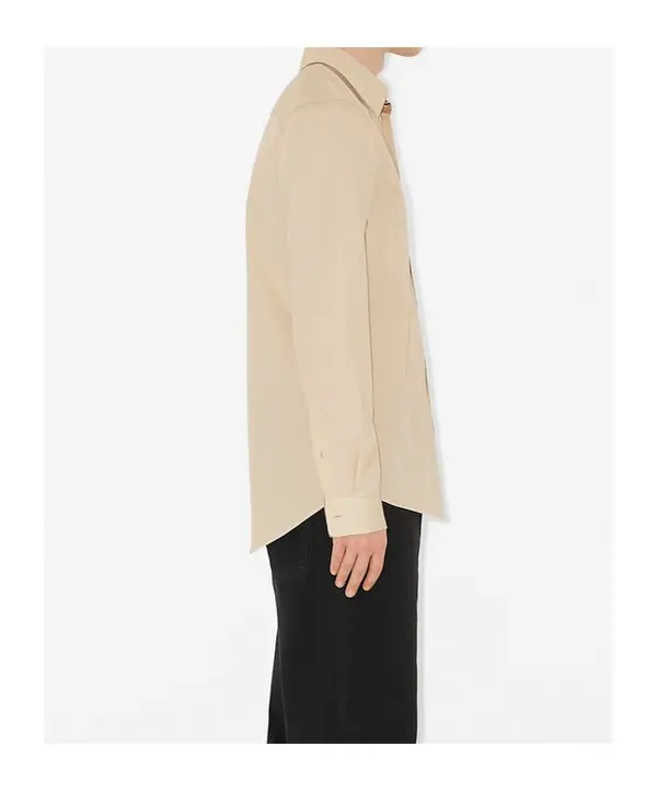Burberry Ekd-embroidered Long Sleeved Shirt