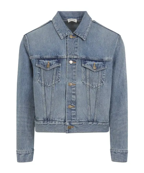 Fear Of God Denim Trucker Jacket - Light Indigo