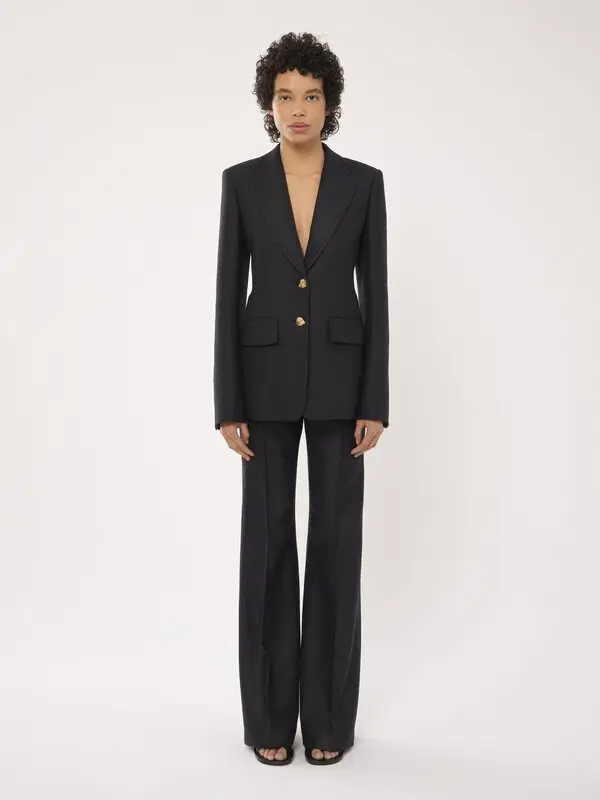 Chloé Single-breasted Tailored Jacket - Black