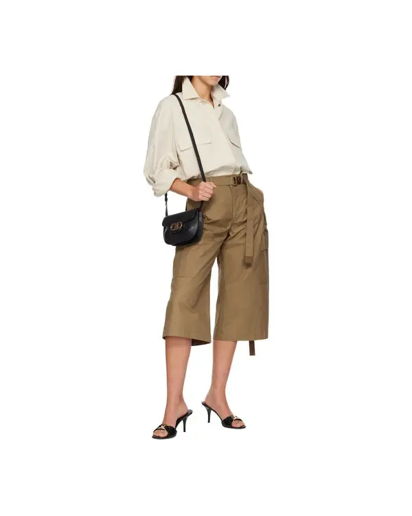 FERRAGAMO Gancini Logo Plaque Crossbody Bag