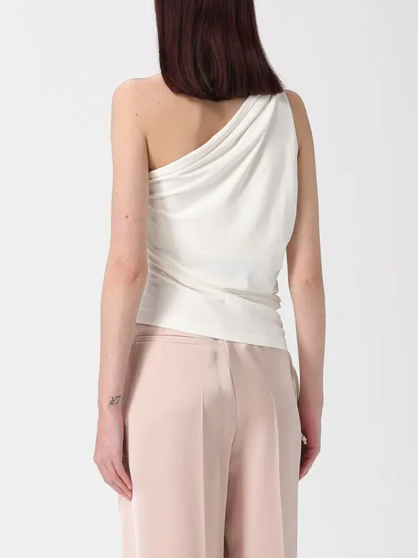 Pinko One-shoulder Knot Detail Top - White