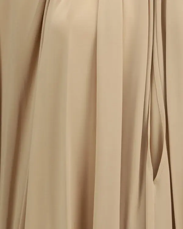 FERRAGAMO Long Sleeve Pleated Blouse With Slit Back - Blush Pink