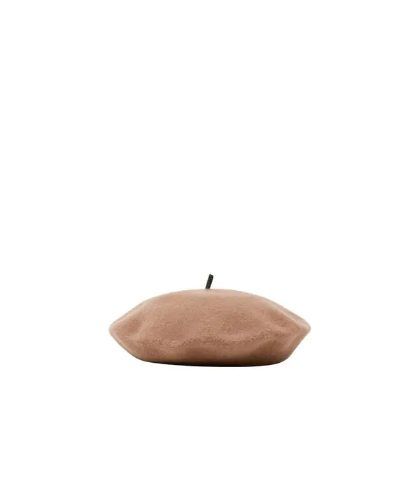 Brunello Cucinelli Monili-chain Slip-on Beret - Blush Beige