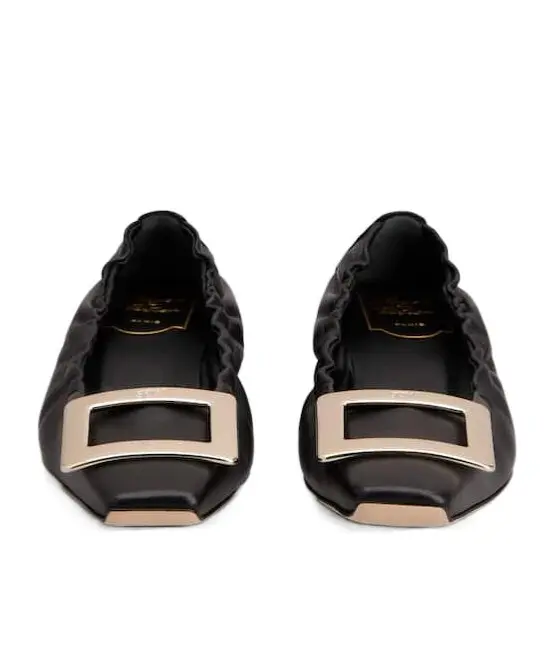ROGER VIVIER Belle Vivier Ballerinas - Black