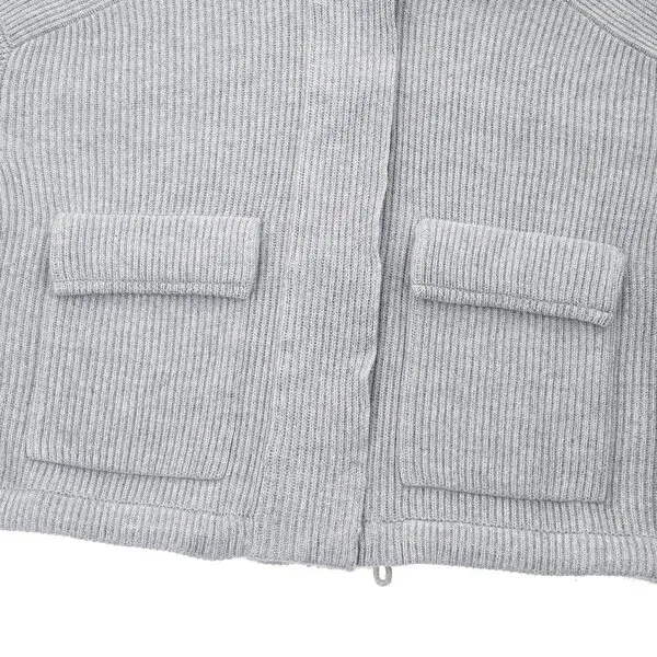 Brunello Cucinelli Ribbed Knit Lapel Cardigan With Pockets