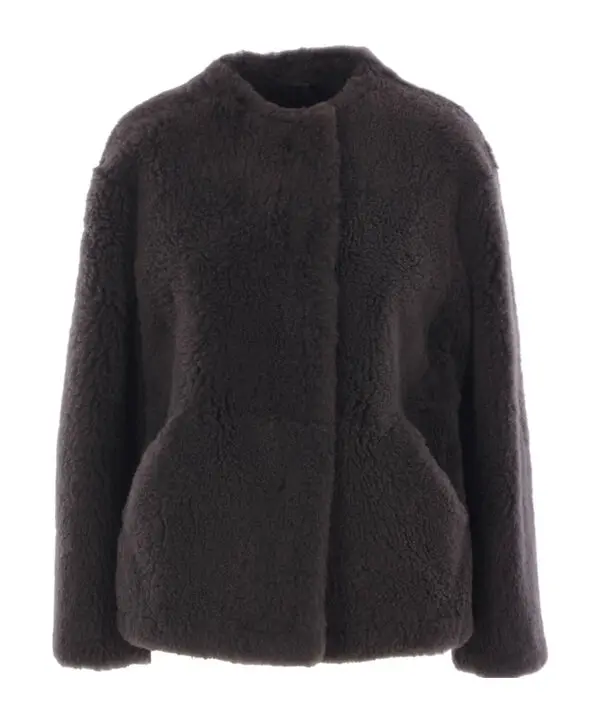 Max Mara Long-sleeved Crewneck Coat