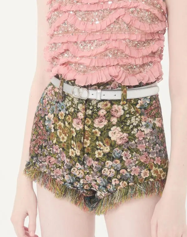 Valentino Garavani Vlogo Signature Belt - White