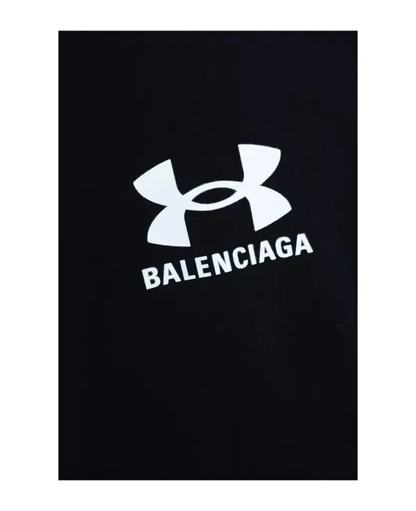 Balenciaga Logo Printed Zip-up Windbreaker