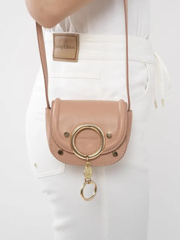 See By Chloé Mini Mara Shoulder Bag - Nude