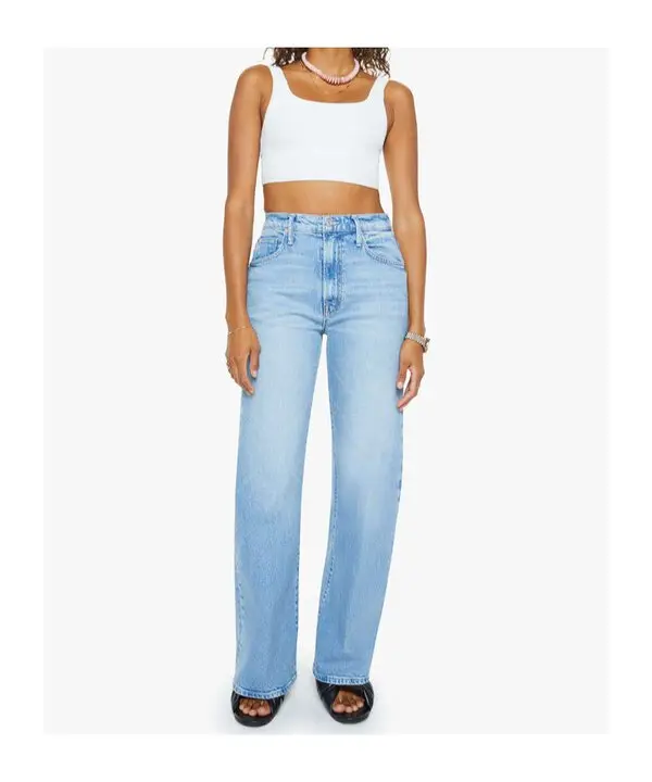 MOTHER High-waist Wide-leg Jeans - Blue