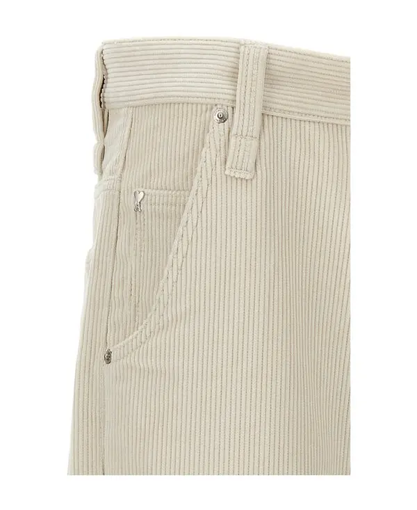 AMI Paris Corduroy Straight Leg Trousers