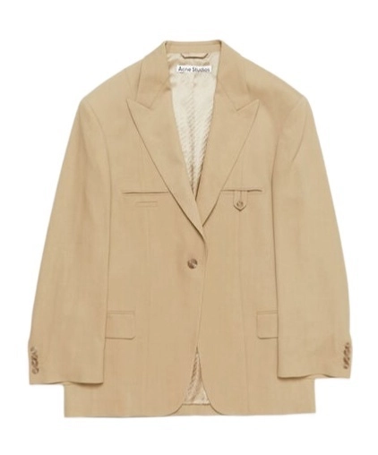 Acne Studios Single-breasted Blazer - Camel Beige