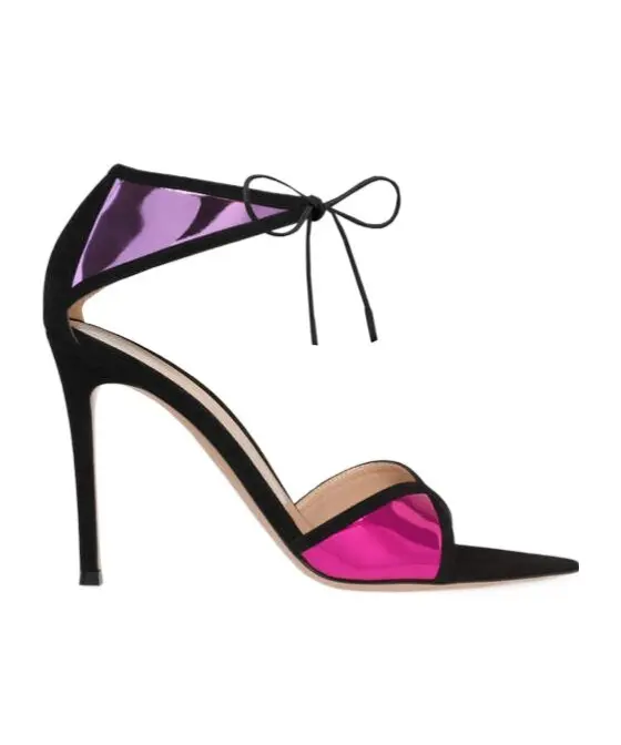 GIANVITO ROSSI Pointed Toe Ankle Strap Stiletto Sandals