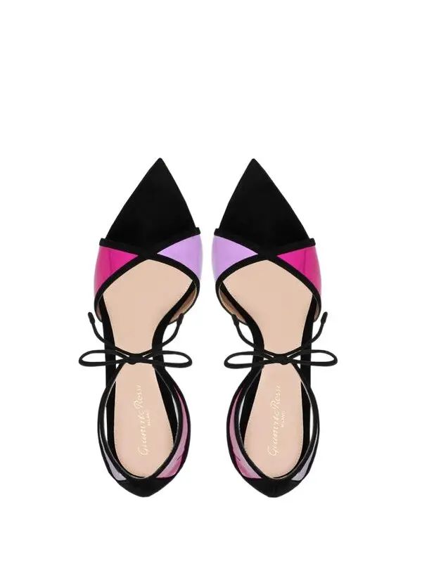 GIANVITO ROSSI Pointed Toe Ankle Strap Stiletto Sandals