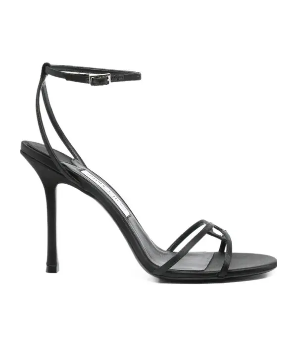 JIMMY CHOO Leo Slingback Sandals - Black