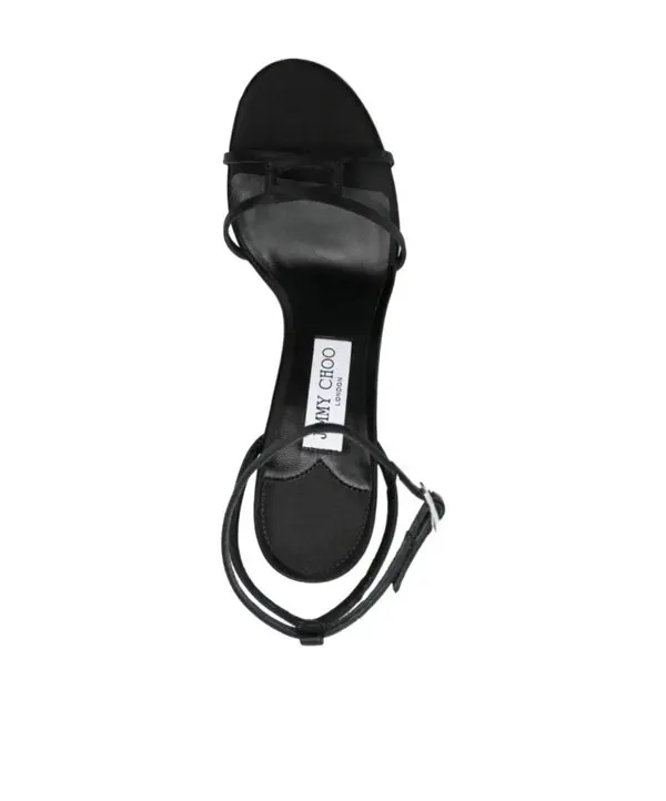 JIMMY CHOO Leo Slingback Sandals - Black