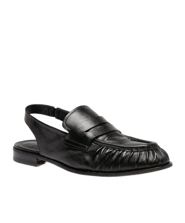 Officine Creative Leather Slingback Loafers
