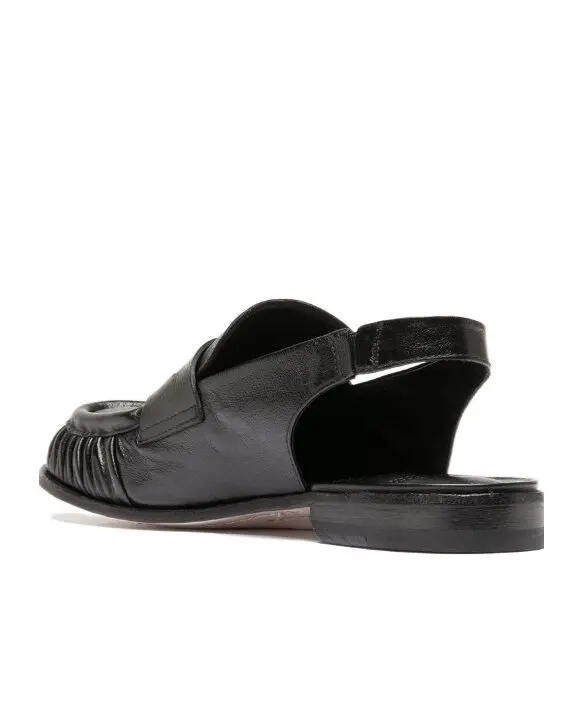 Officine Creative Leather Slingback Loafers