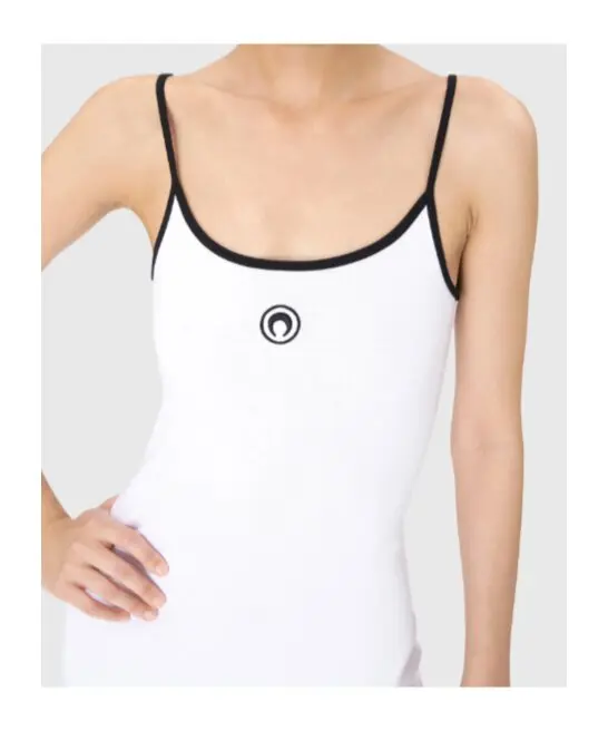MARINE SERRE Moon Logo Jersey Mini Dress