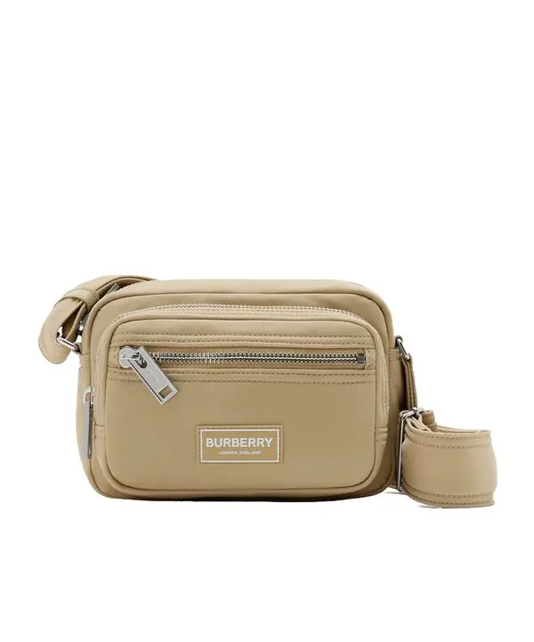 Burberry Zipper Shoulder Bag - Nude