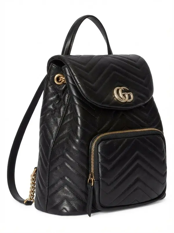 Gucci Gg Marmont Small Backpack - Black