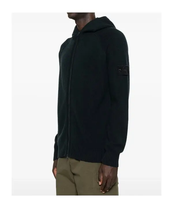 Stone Island Hooded Zip-up Jumper