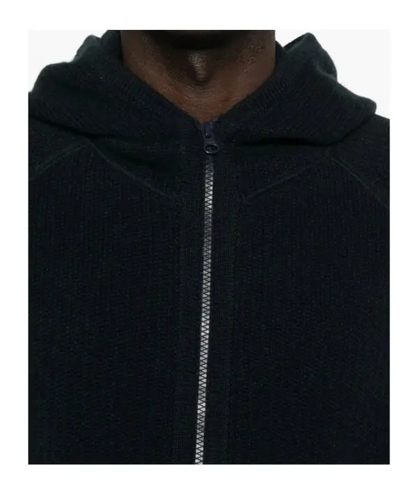 Stone Island Hooded Zip-up Jumper - Blue