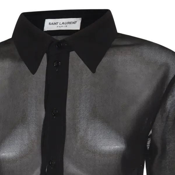 Saint Laurent Semi-sheer Buttoned Shirt