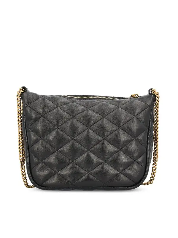 Saint Laurent Logo Plaque Quilted Chain Shoulder Bag